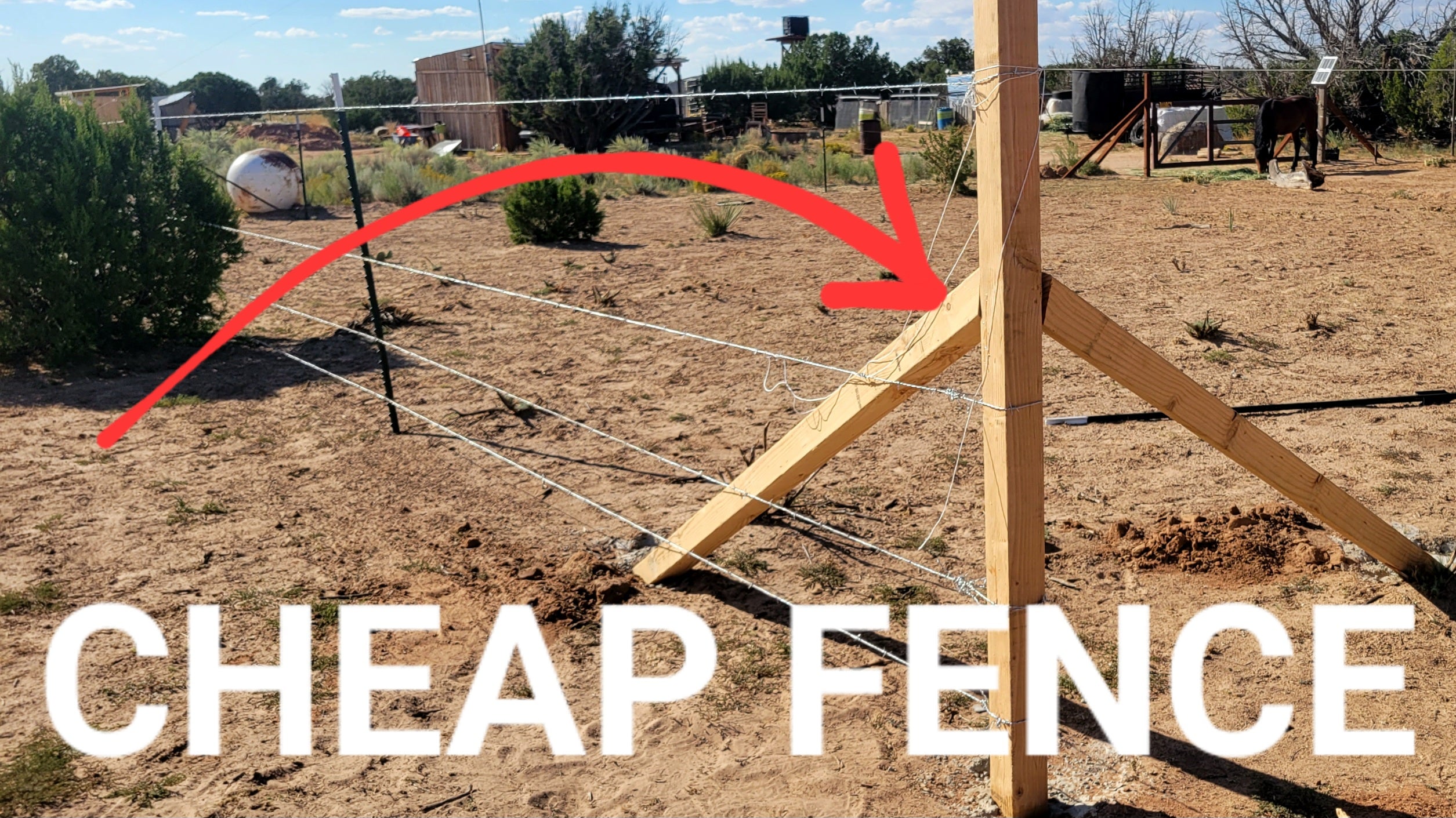 How to install a cheap but quality barbed wire fence – Frugal Off Grid